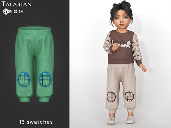 The Sims Resource | June Jogger Pants With Knee Patches