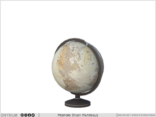 The Sims Resource | Medford Earth Globe With Stand