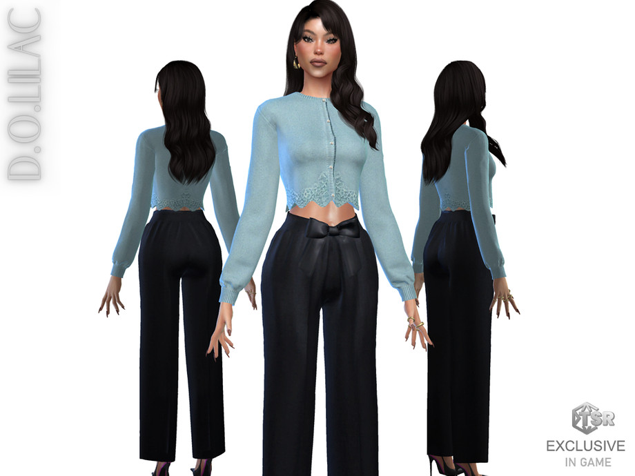 The Sims Resource | Soft Pearl Chic Set DO137
