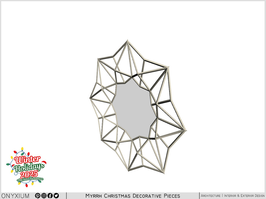 The Sims Resource | Myrrh Geometric Shaped Mirror