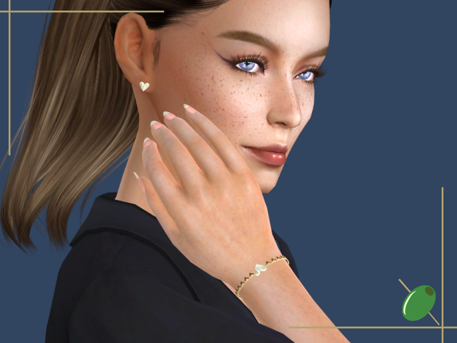 The Sims Resource | Pearl Heart Bracelet