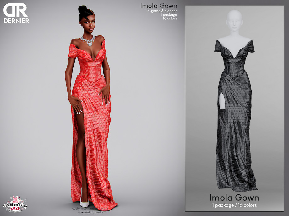 The Sims Resource | DERNIER - Imola Gown