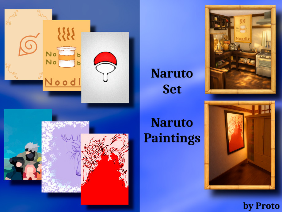 The Sims Resource | Naruto Set - Naruto Paintings