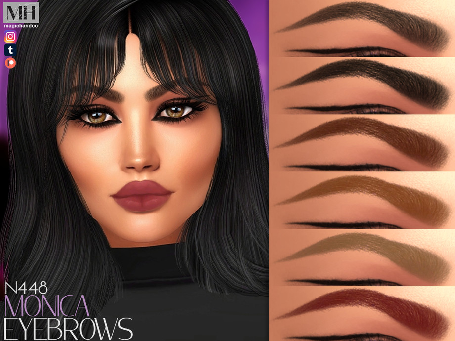 The Sims Resource | Monica Eyebrows N448