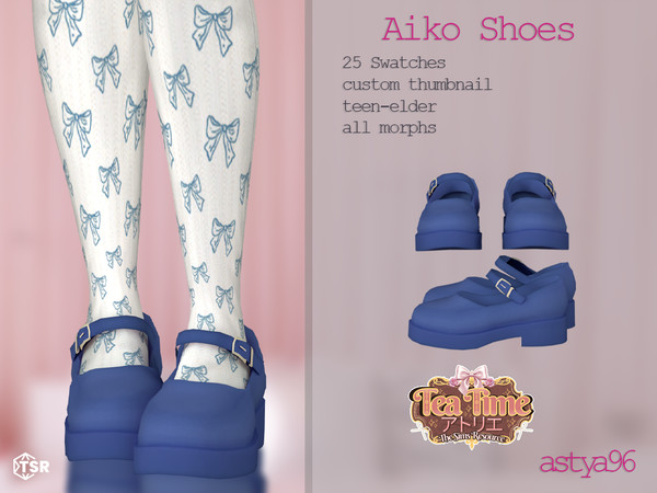 The Sims Resource | Tea Time Aiko Shoes