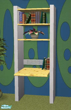 The Sims Resource | Pinewood Computer Desk - Recolor