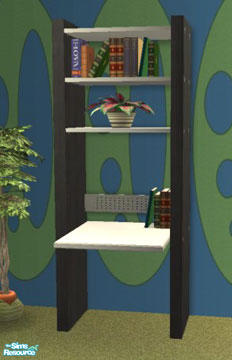 The Sims Resource | Pinewood Computer Desk - Recolor