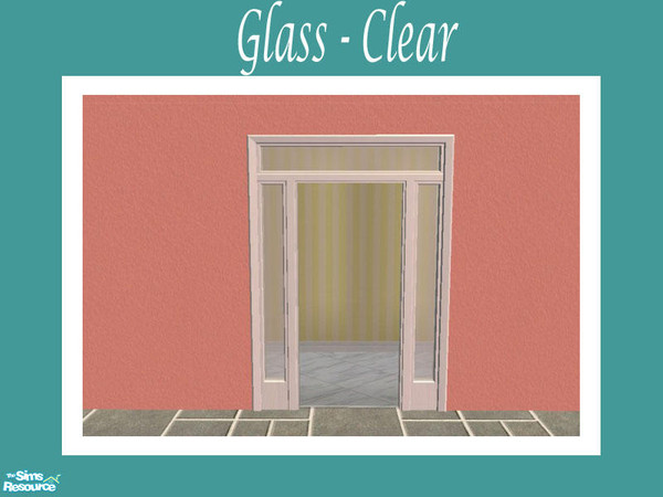 The Sims Resource - Stained Glass Arch - Glass Clear