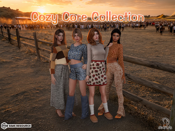 The Sims Resource | DAPHS - Clothes SET529 - Wide Leg Culottes C1740 - TSR