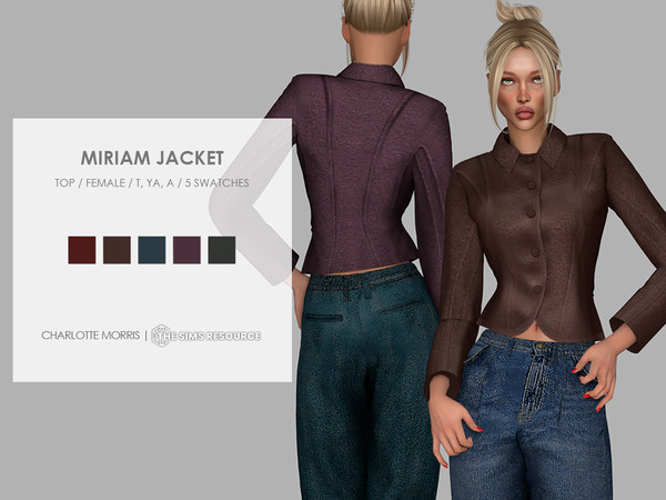 The Sims Resource | Miriam Jacket