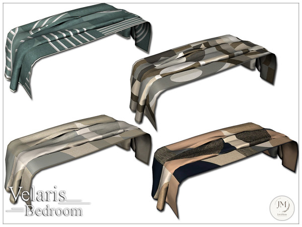 The Sims Resource | Jomsims Velaris blanket bed