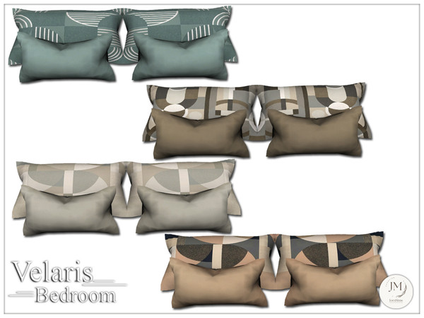The Sims Resource | Jomsims Velaris cushions bed