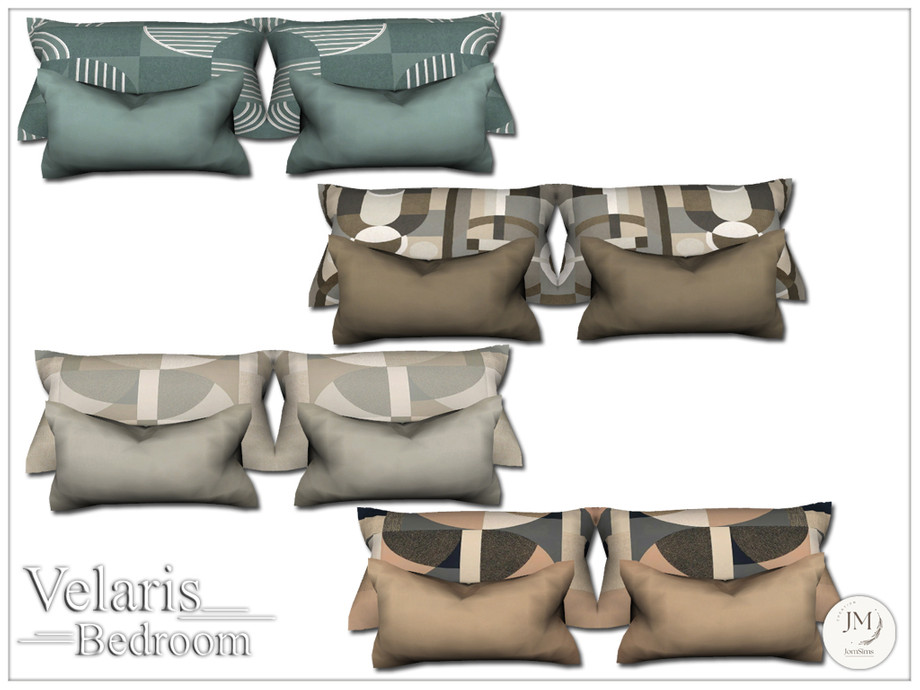 The Sims Resource | Jomsims Velaris cushions bed
