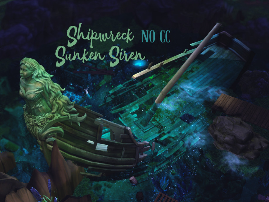 The Sims Resource | Shipwreck 'Sunken Siren'