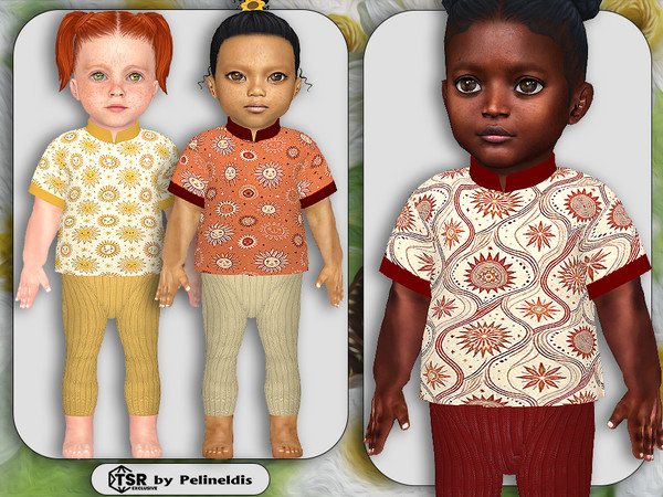 The Sims Resource | Infants Soul Sun Tops and Bottoms Set