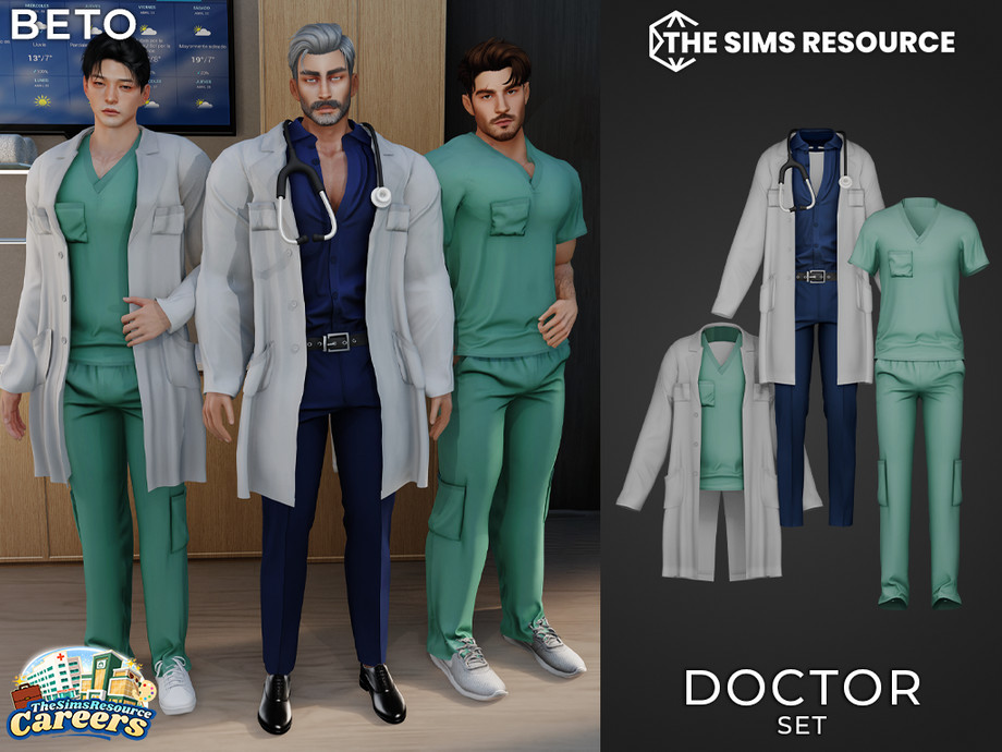 The Sims Resource | By Beto - Sexy Doctor (Pants V1)