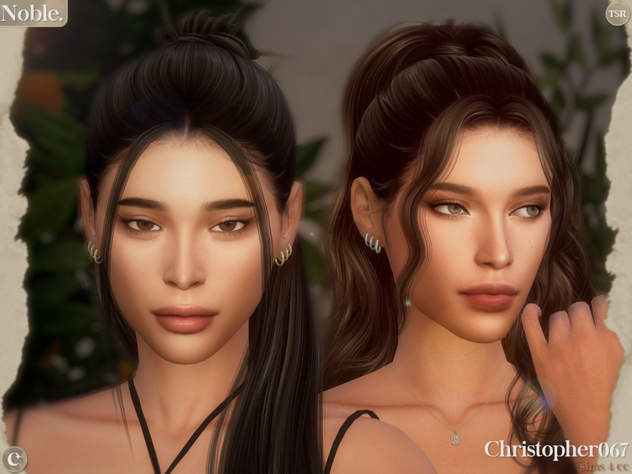 The Sims Resource | Noble Earrings - Diamond Hoop Earrings