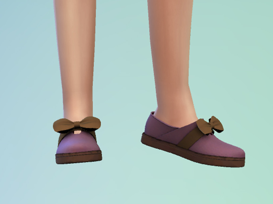 The Sims Resource | Child Flats With A Bow