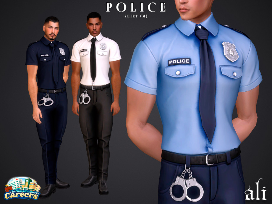 The Sims Resource | Careers - POLICE uniform - m