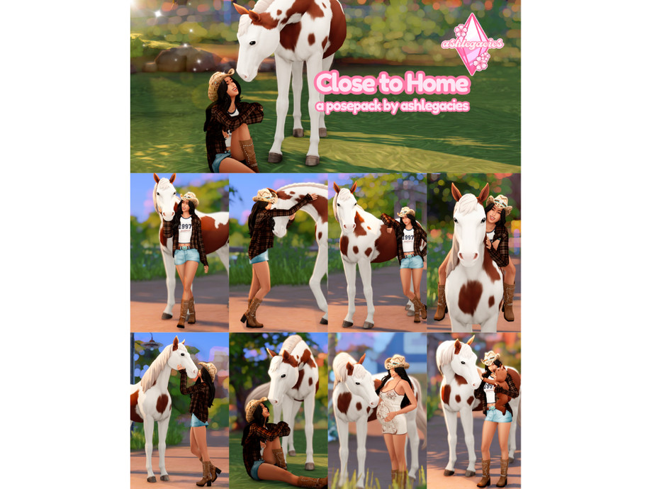 The Sims Resource | Close To Home Posepack