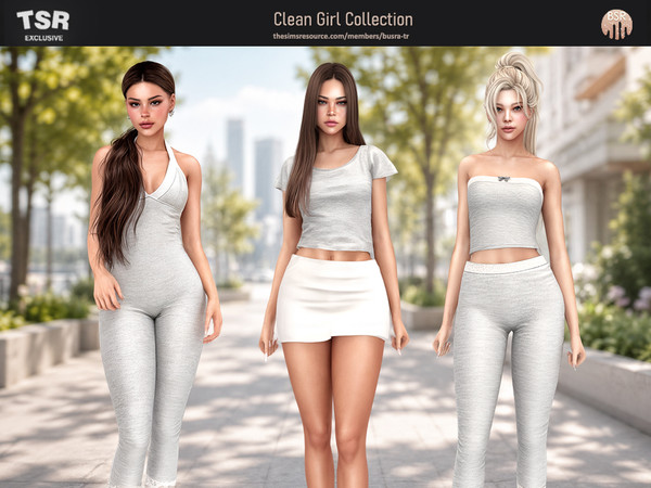 The Sims Resource | SET-Clean Girl Collection