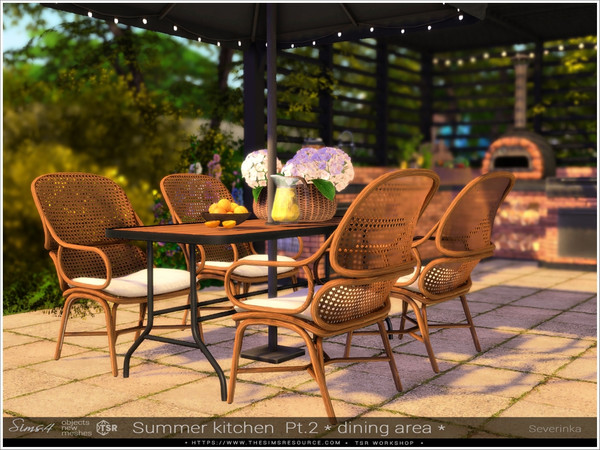 The Sims Resource | Summer kitchen Pt2 Dining area
