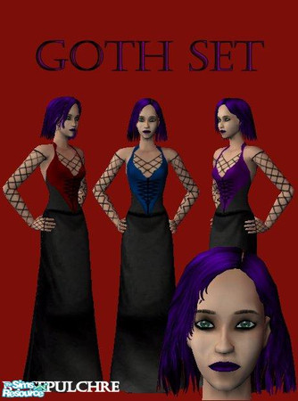 The Sims Resource - Goth Set