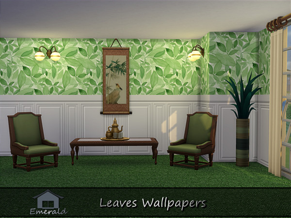 The Sims Resource | Leaves Wallpapers6