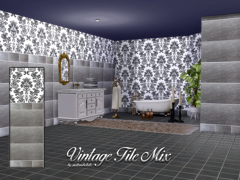The Sims Resource | Vintage Tile Mix