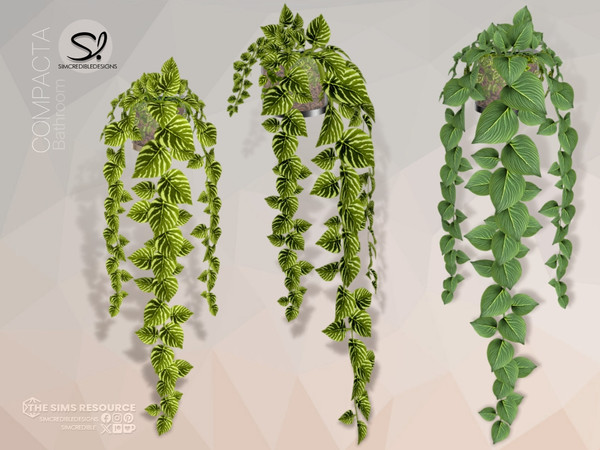 The Sims Resource | Compacta Bathroom Trailing Plants