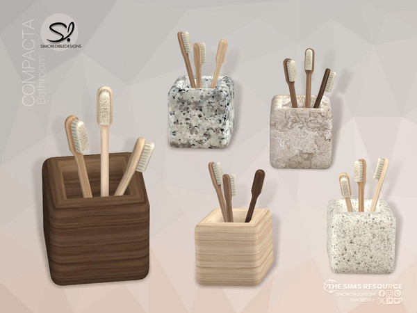 The Sims Resource | Compacta Bathroom Tooth Brushes
