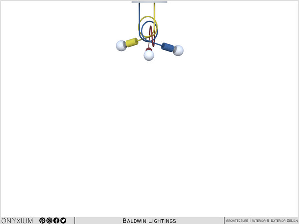 The Sims Resource | Baldwin Ceiling Lamp Triple Short
