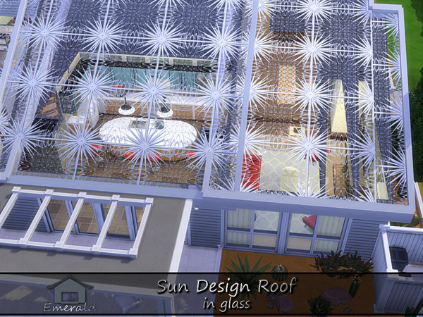 The Sims Resource | Sun Design Roof in glass2