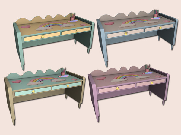 The Sims Resource | Jomsims dreamy days Kids desk