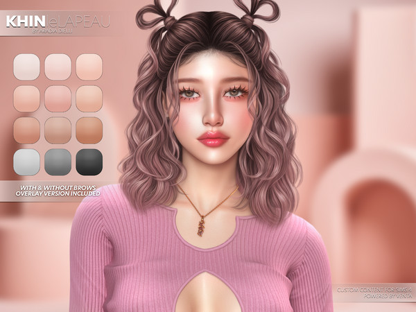 The Sims Resource | leLAPEAU - Khin Skin and Overlay