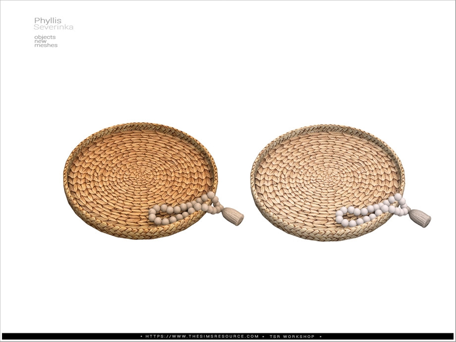 The Sims Resource | Phyllis - round tray