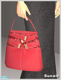 The Sims Resource - Sunair Accessory T002 - Purse (red)