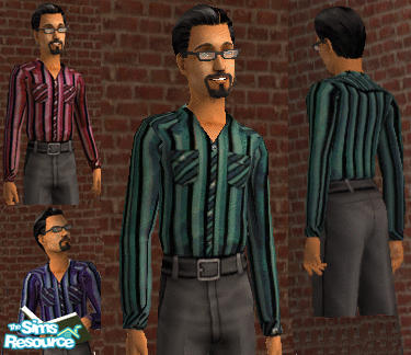 The Sims Resource | Shirt in stripes