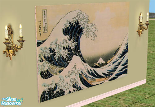 The Sims Resource | The Great Wave of Kanagawa