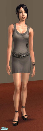 The Sims Resource | Mini Dresses - Grey