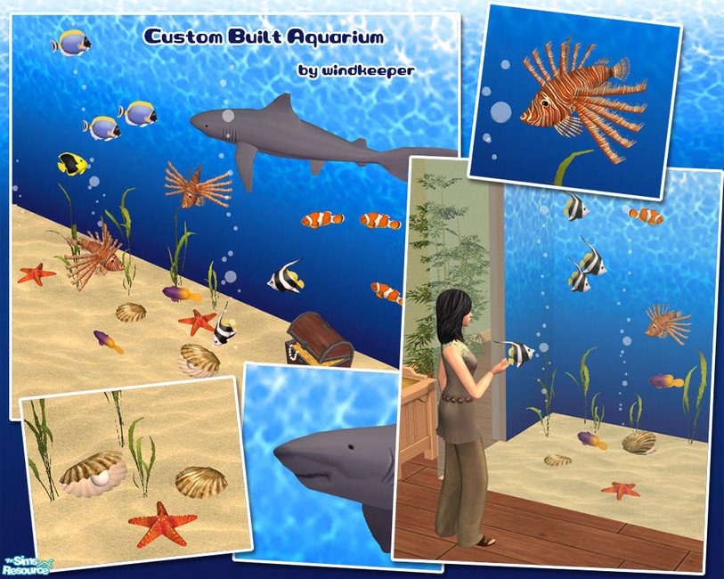 The Sims Resource - Custom Built Aquarium