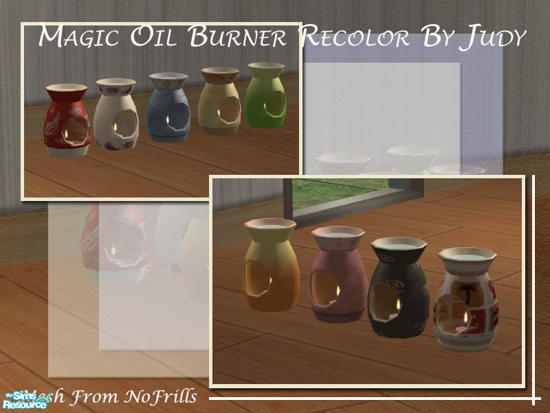 The Sims Resource - Judy Magic Oil Burner Recolor Set