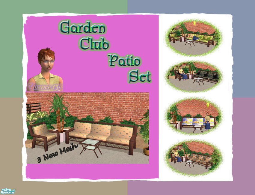 The Sims Resource - Garden Club Patio Set