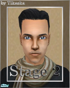 The Sims Resource | Stages Mustache - Black - Stage 2