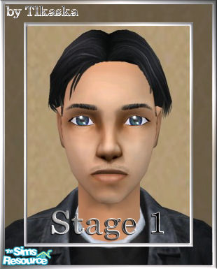 The Sims Resource | Stages Mustache - Black - Stage 1