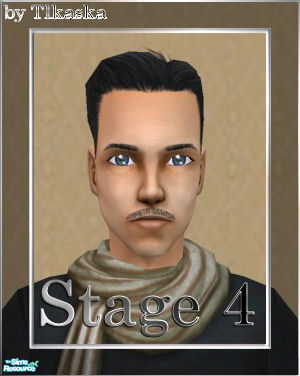 The Sims Resource | Stages Mustache - Black - Stage 4
