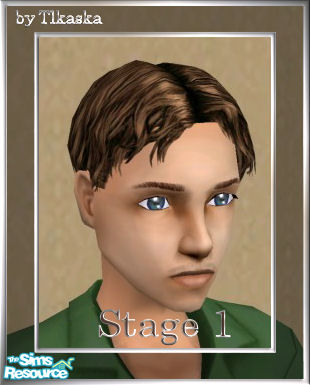 The Sims Resource | Stages Mustache - Brown - Stage 1