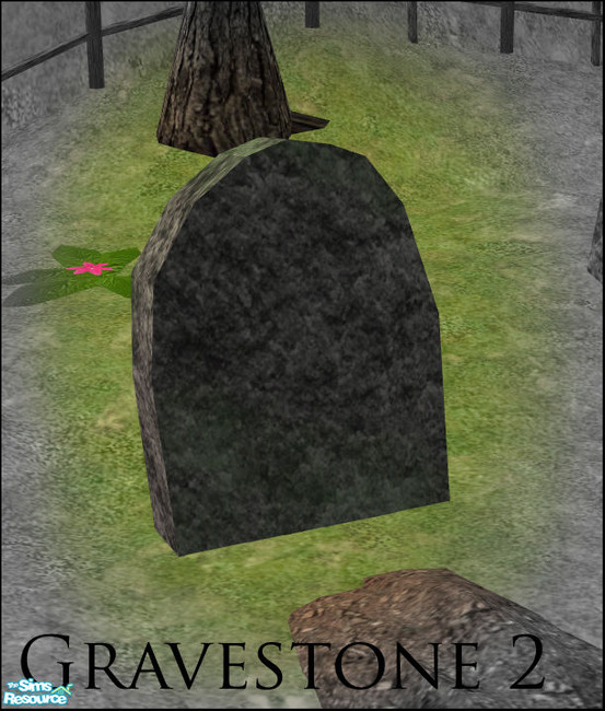 The Sims Resource - Graveyard Set - Gravestone 2