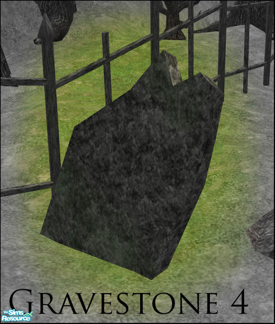 The Sims Resource - Graveyard Set - Gravestone 4
