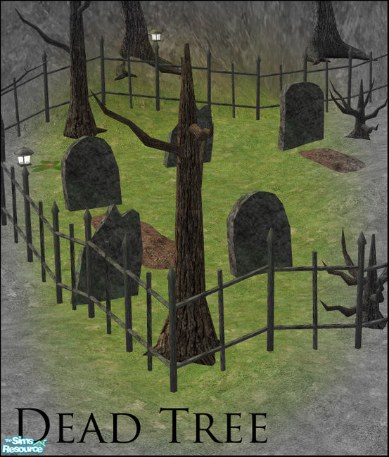 The Sims Resource - Graveyard Set - Dead Tree